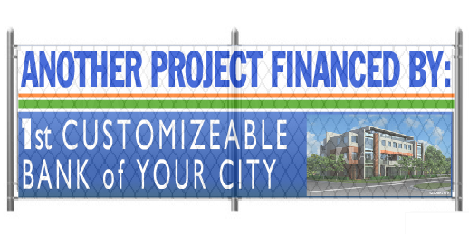 Mesh Wind Screen Fence Banners | Construction Fence Banners