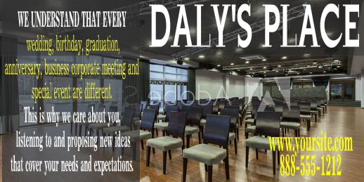 Reception Hall Banquet Facilities Vinyl Banners